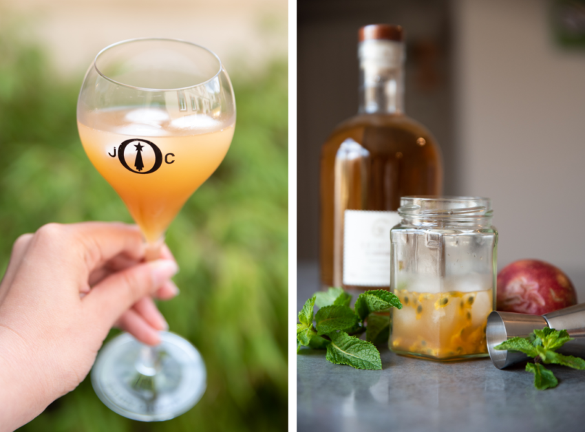 Cocktail au ratafia champenois - Mes gougères aux épinards